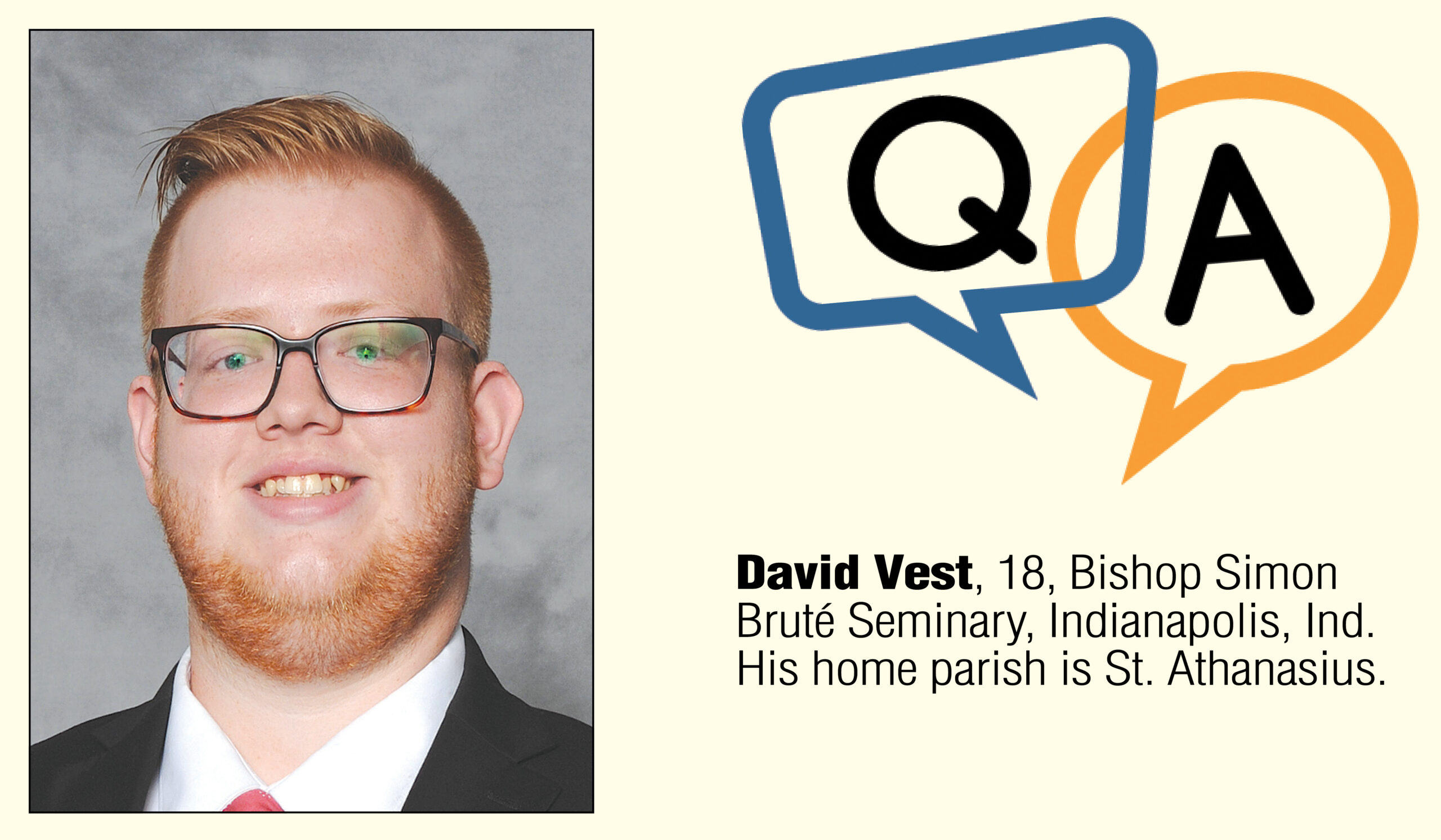 Seminarian Q & A — David Vest - The Record Newspaper