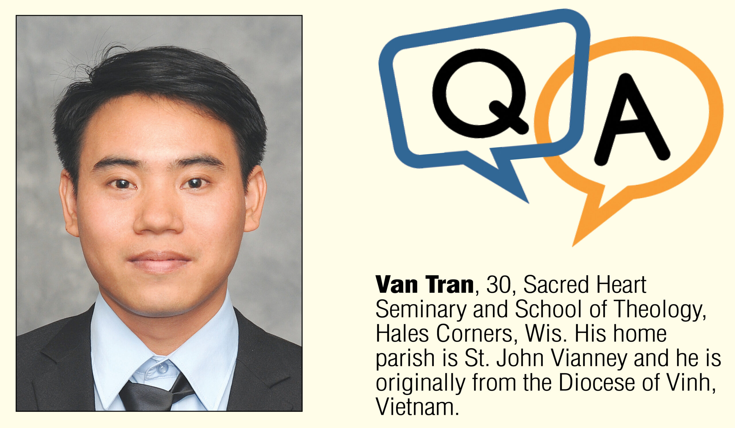 Seminarian Q & A — Van Tran - The Record Newspaper