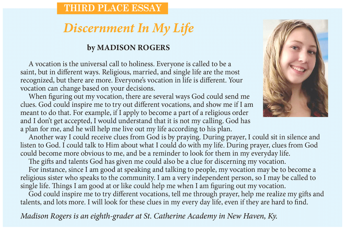 Vocation contest winners announced - The Record Newspaper
