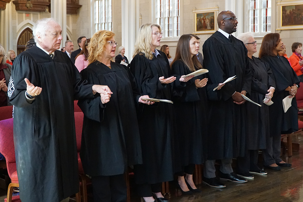 Archbishop prays gifts of the Holy Spirit be poured out on legal ...