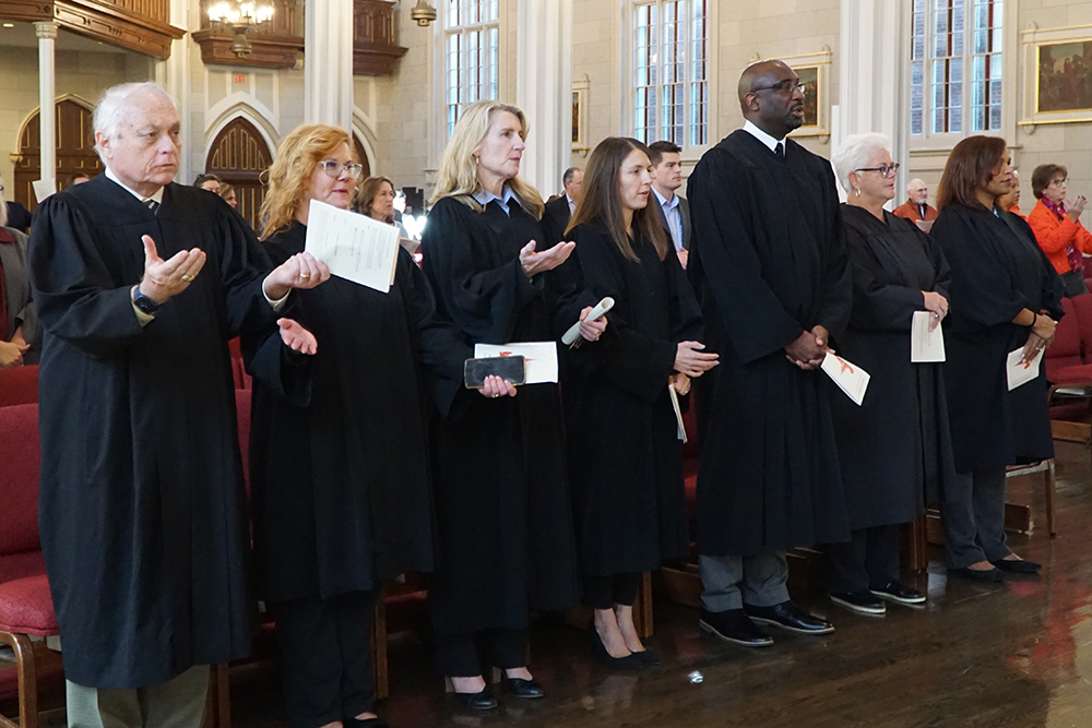 Archbishop prays gifts of the Holy Spirit be poured out on legal ...