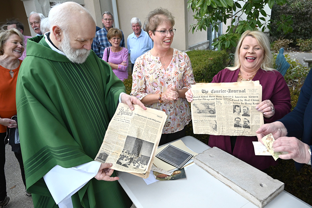St. Barnabas cornerstone time capsule opened - The Record Newspaper