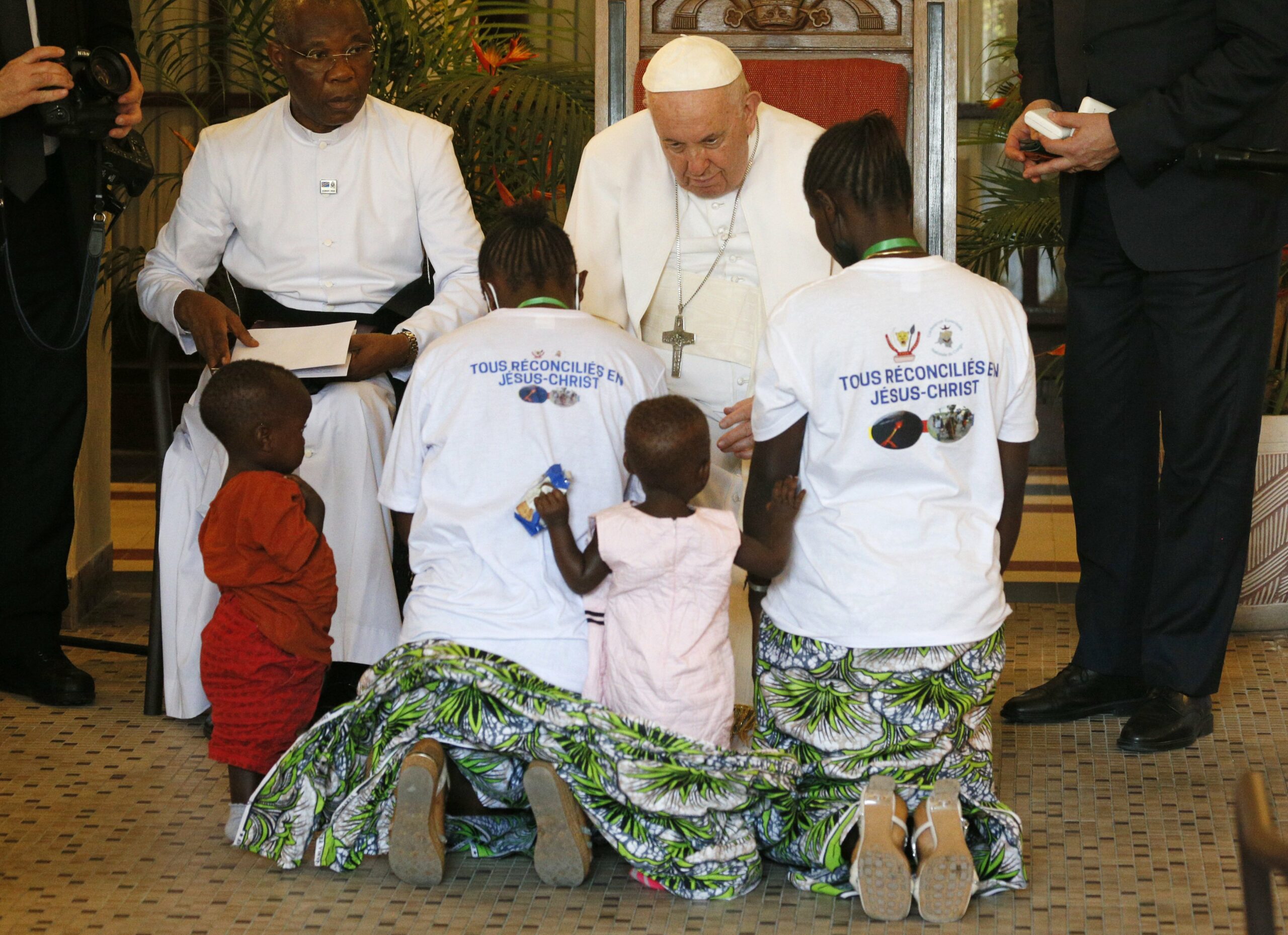 Victims of violence in Congo share their grief with pope - The Record ...