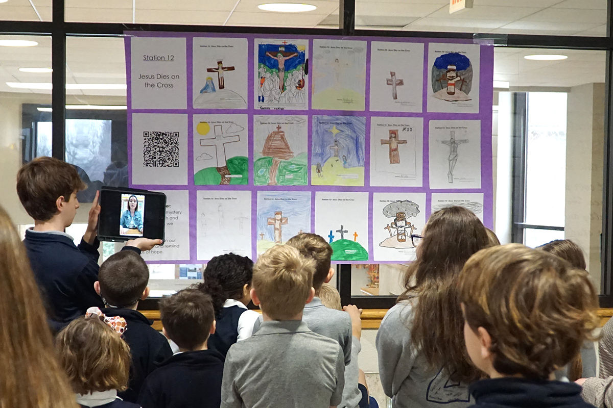 Students participate in interactive Stations of the Cross - The Record ...