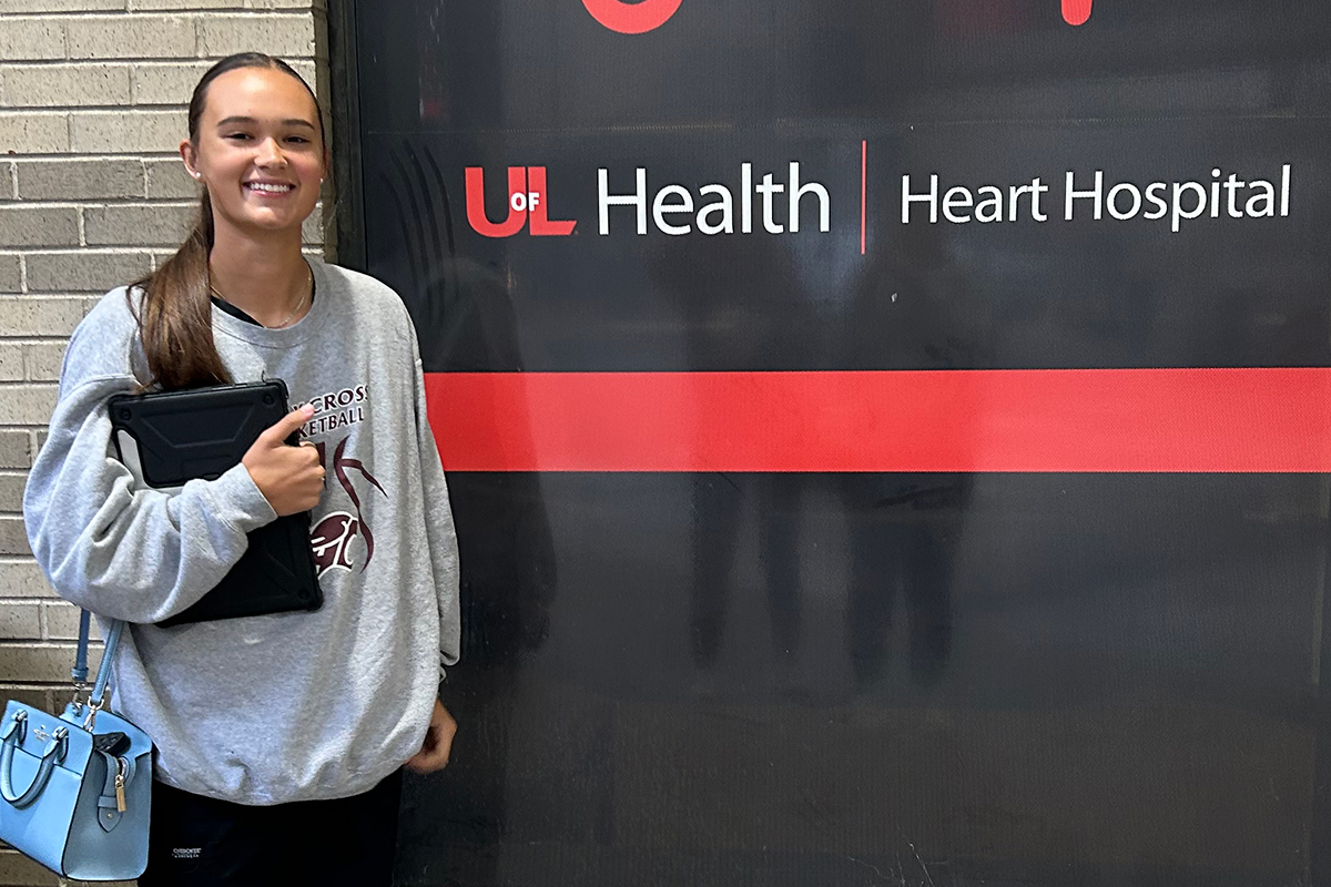 Internship at UofL Health offers Holy Cross grad new opportunities ...